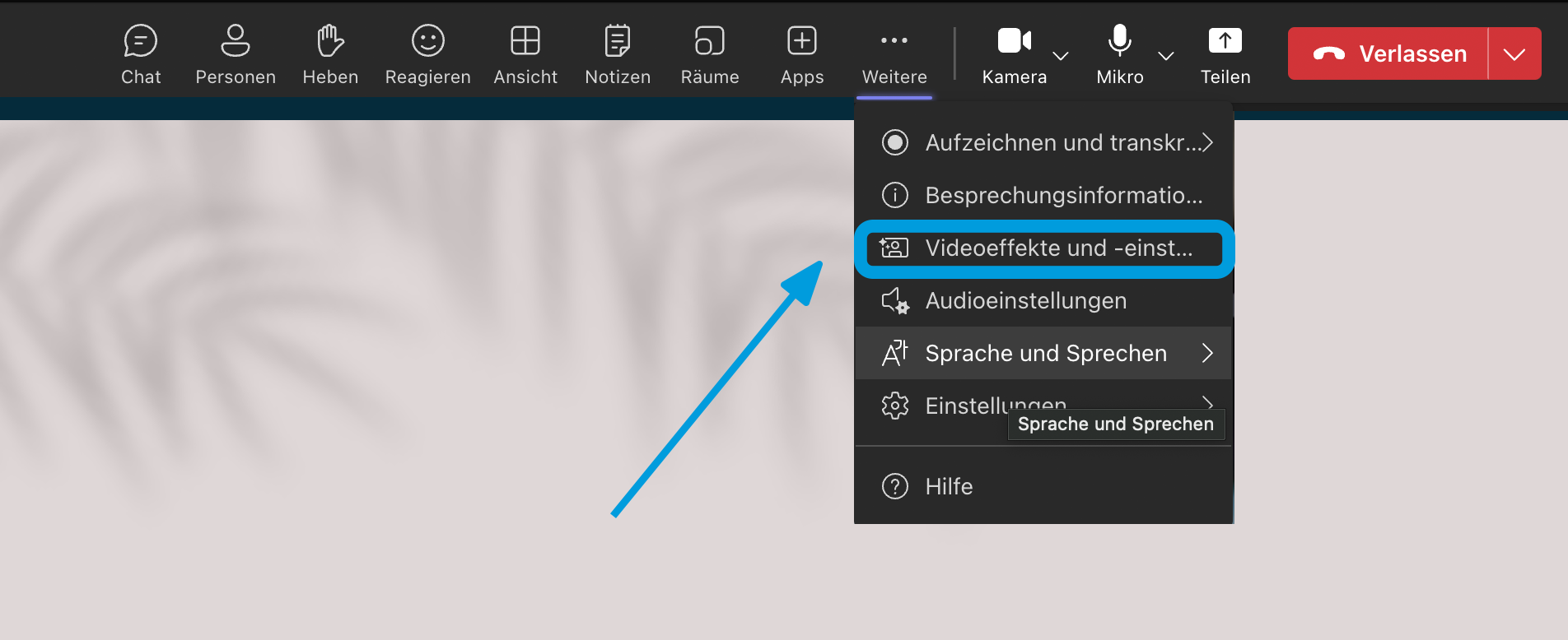 Microsoft Teams Hintergrund ändern